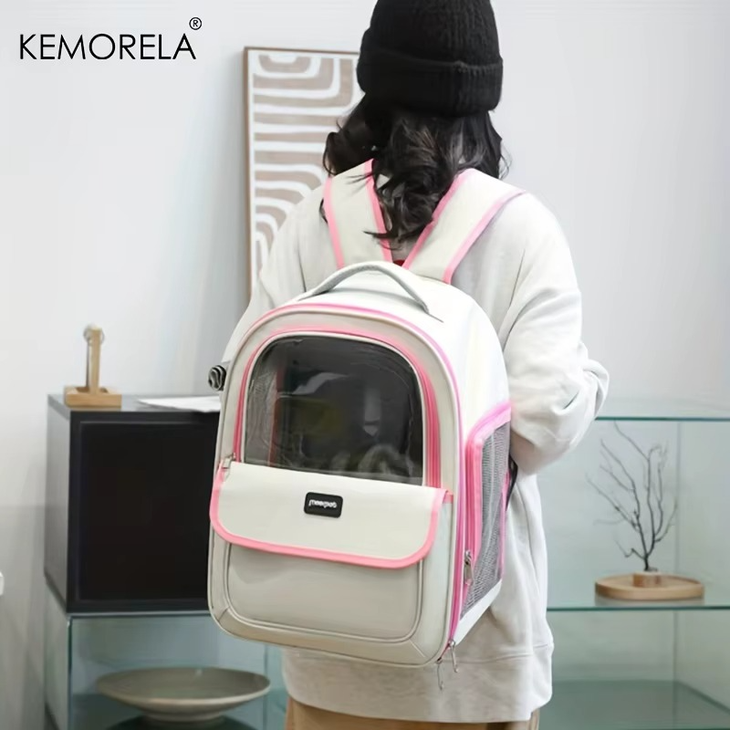 Large Capacity Breathable Mesh Portable Foldable Pet Carrier Backpack ...